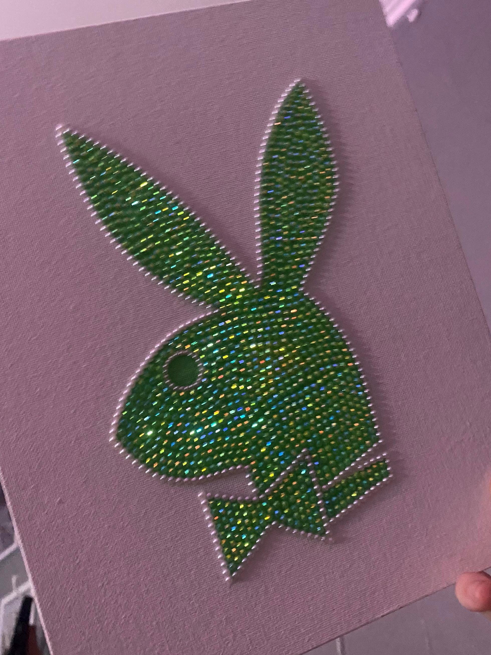 Playboy Bunny Bedazzled Canvas - Etsy