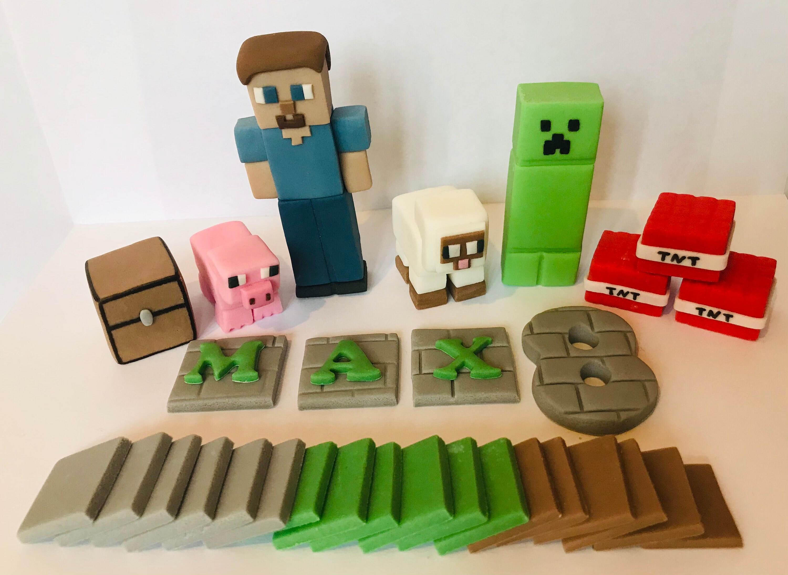 Minecraft Edible Cake Toppers