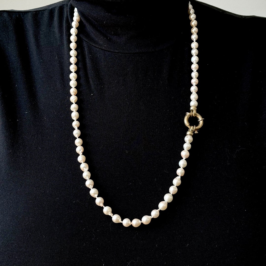 Opera Length Strand of Japanese Cultured Baroque Pearls - Etsy