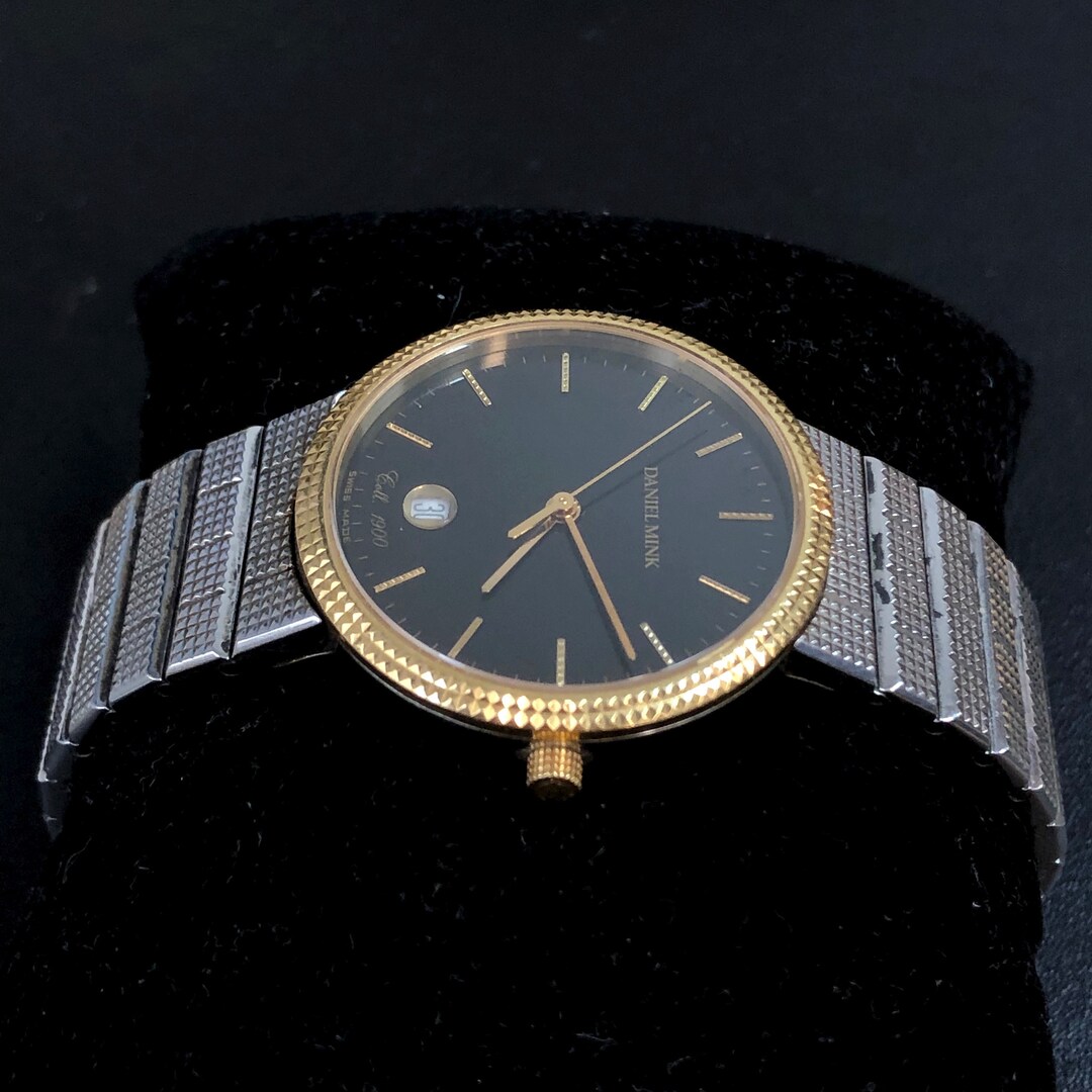 Daniel Mink 1900 Collection Wrist Watch With 18 Carat Gold Bezel and ...