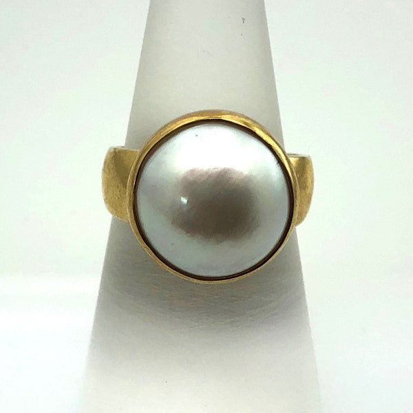 Mabe Pearl Ring - Etsy
