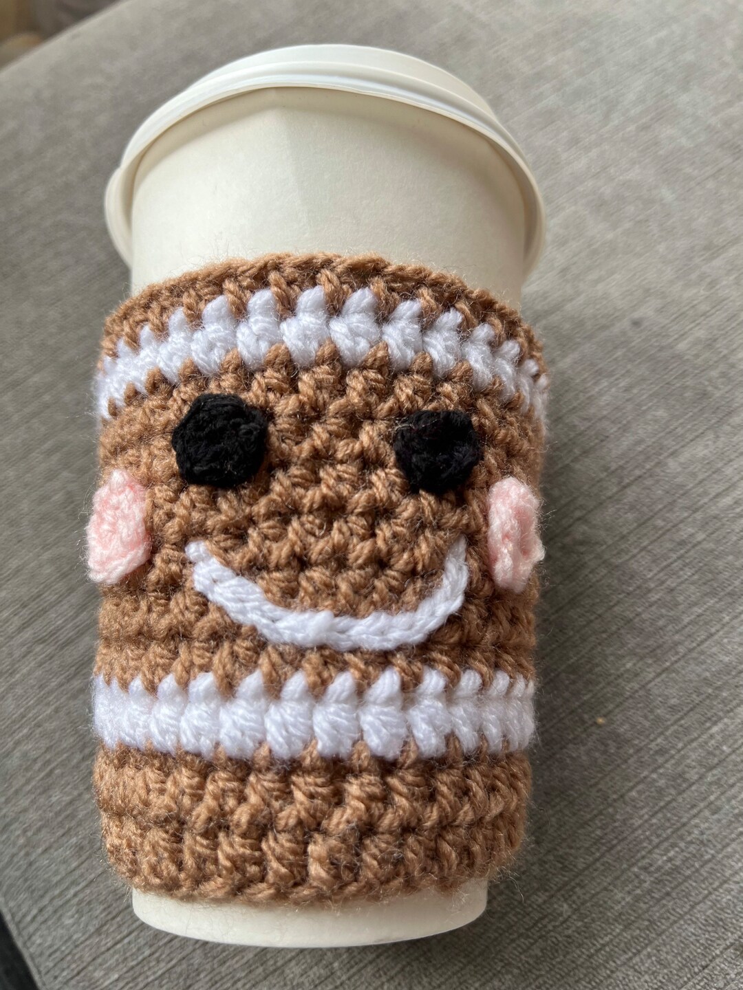 Gingerbread Man Cup Cosy Cup Sleeve Handmade Coffee Cozy - Etsy