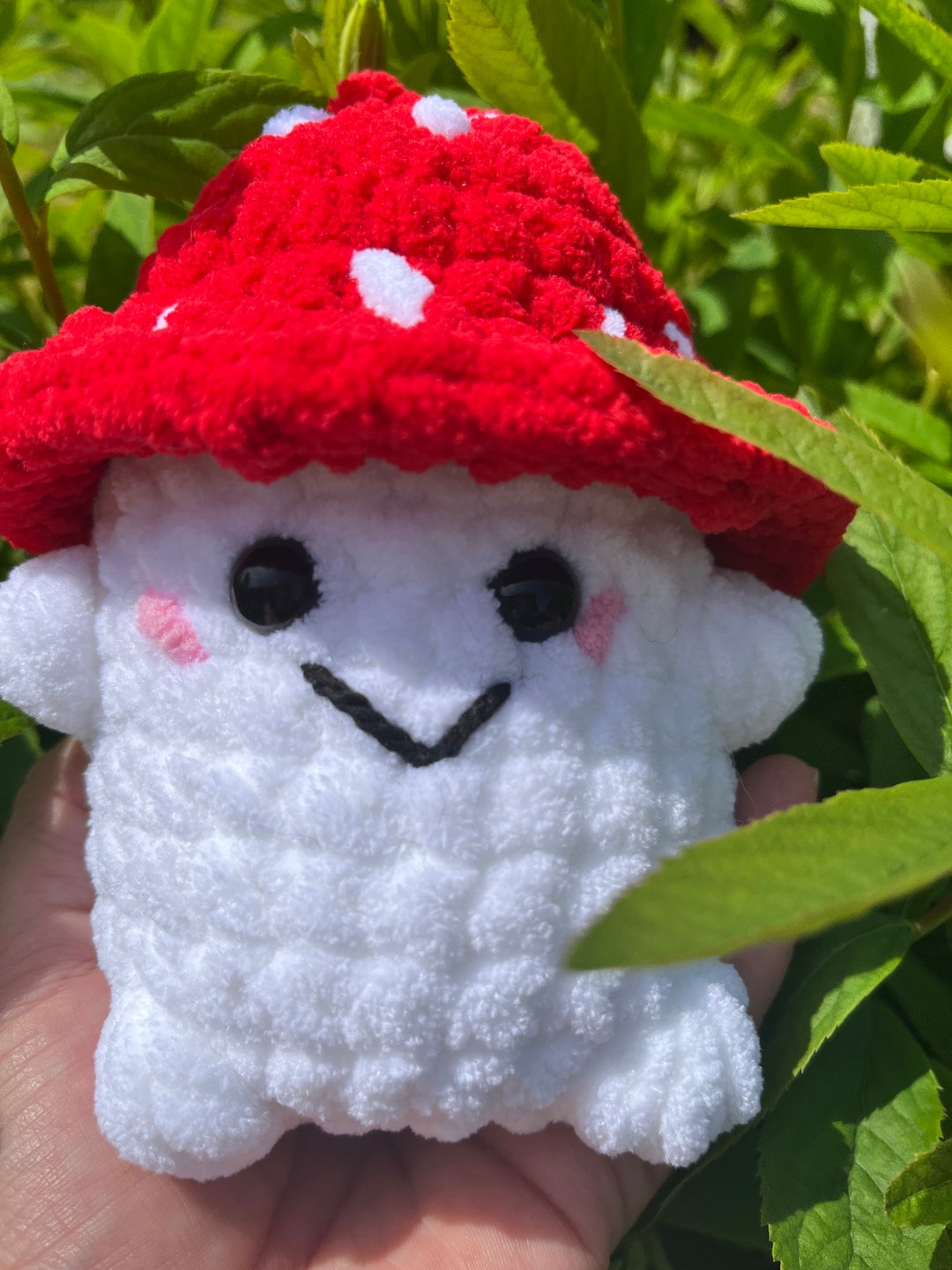 Red Mushroom Toadstool Soft Toy Plush Mushie Boy/ Girl Handmade Crochet Study Buddy Cute Gift - Etsy