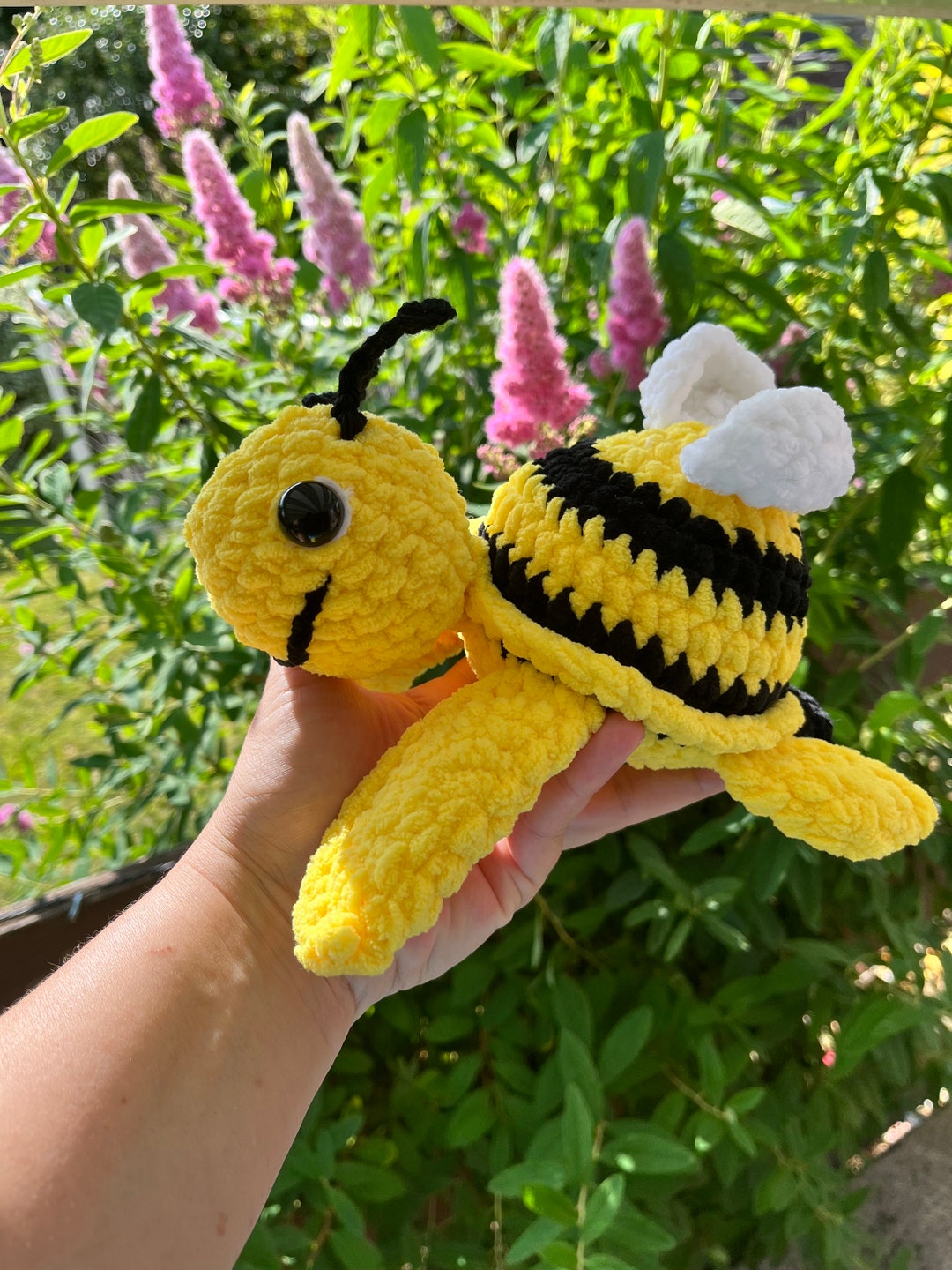 Bee Turtle Bumble Bee Handmade Soft Toy Nursery Decoration Soft ...
