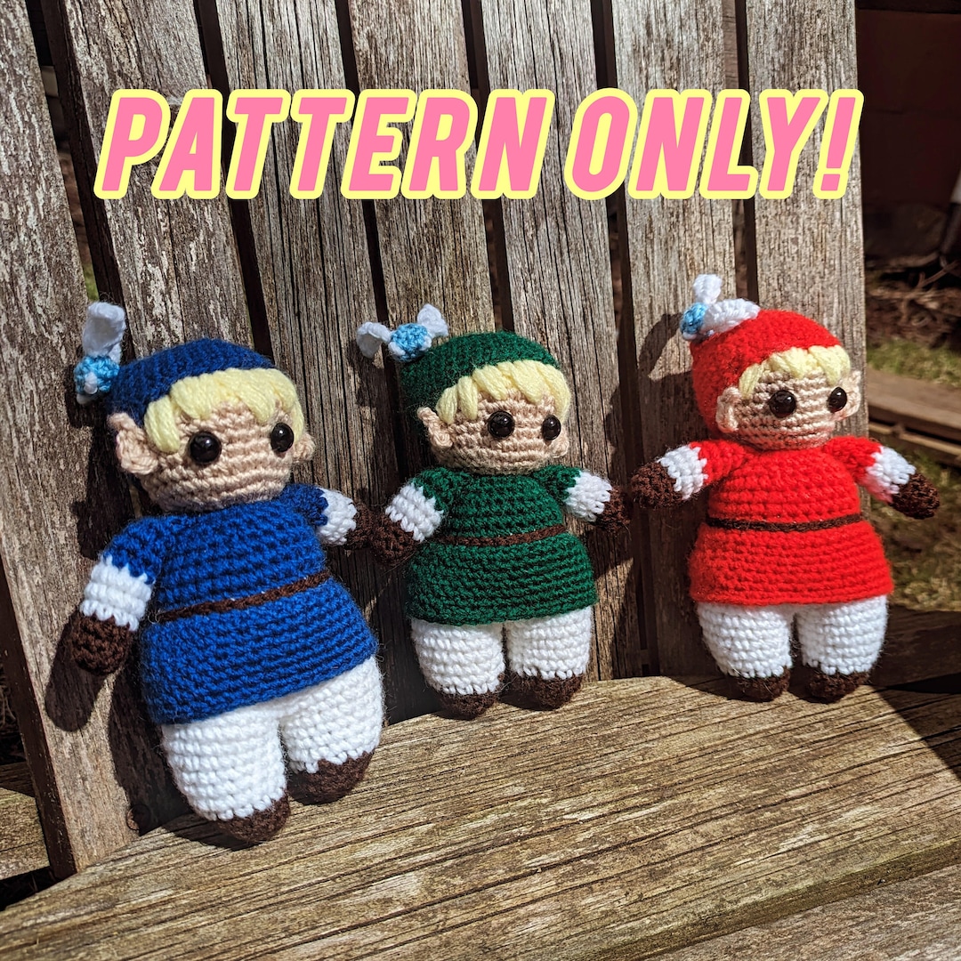 Link+navi [zelda] Inspired Amigurumi Crochet PATTERN Pdf File - Tutorial Step by Step ...