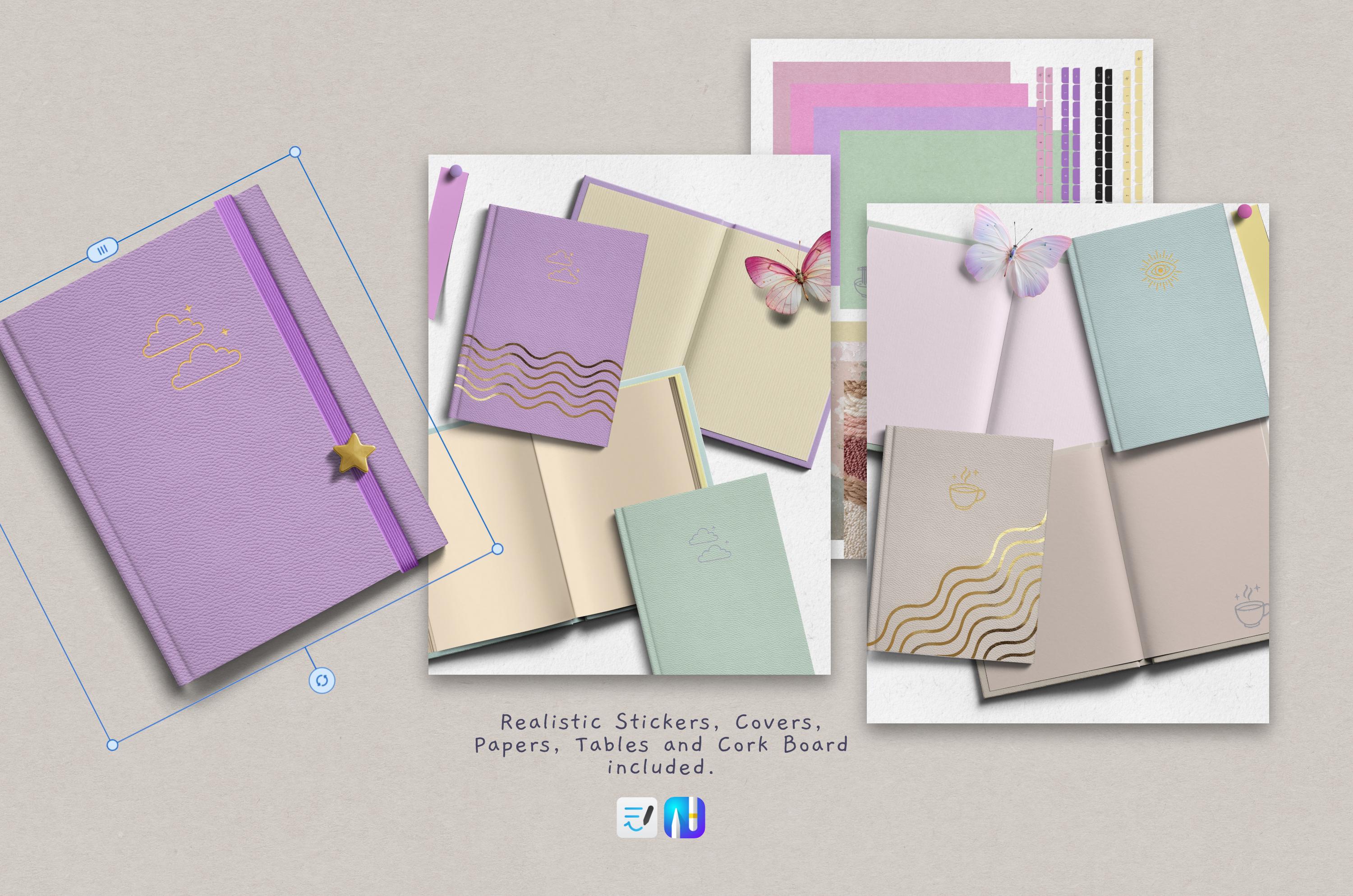 Digital Canvas – Blank Background Journal in Landscape Und Portrait for ...