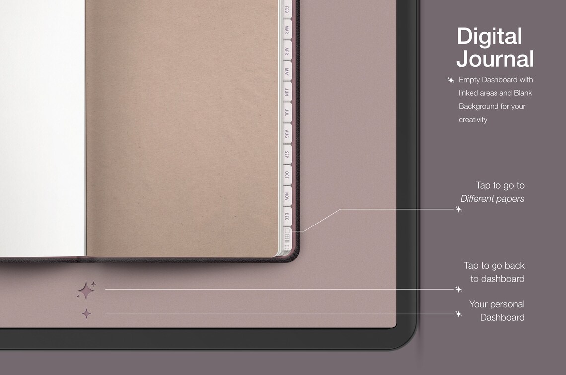 Realistic Digital Journal, Goodnotes Desk Journal Undated Digital ...