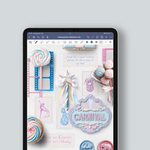 Circus Kit PNG Realistic Digital Sticker and Goodnotes File - Etsy