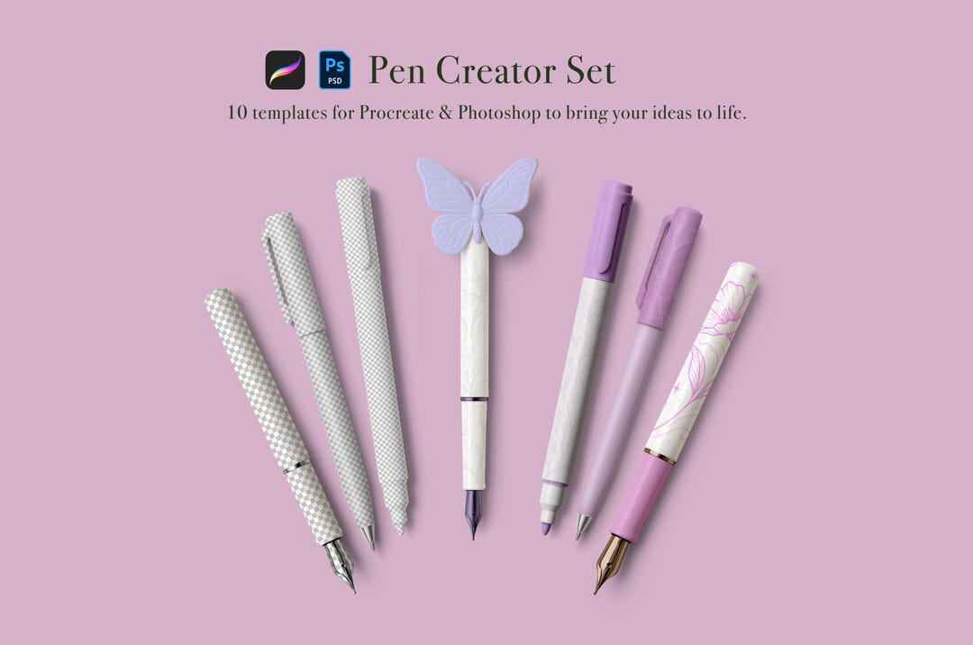 Procreate Pens Creator Kit With Mockups - Etsy