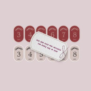Daily Date Stickers for 2025 - PNG - Etsy