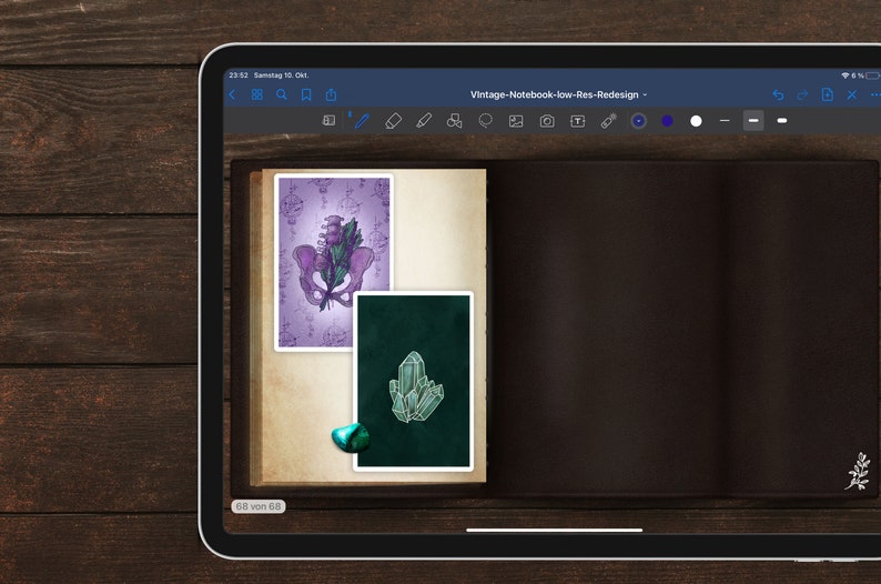Digital Grimoire, Book of Shadows, Notebook for Goodnotes - Etsy