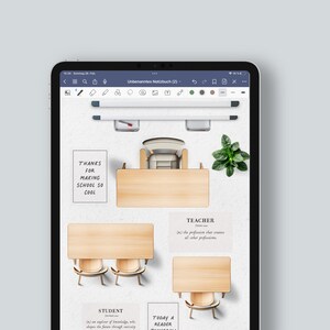 Digital School Sticker for Teacher and Students - Realistic Digital ...