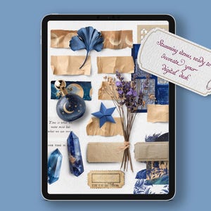 Digital Scrapbooking Sticker With Ephemera Style - Realistic Digital ...