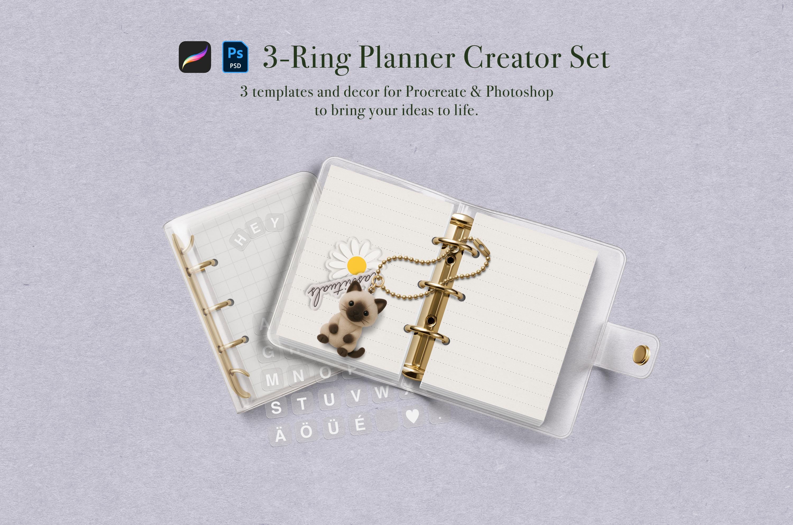 3-ring-planner – PSD and Procreate Mockup - Etsy