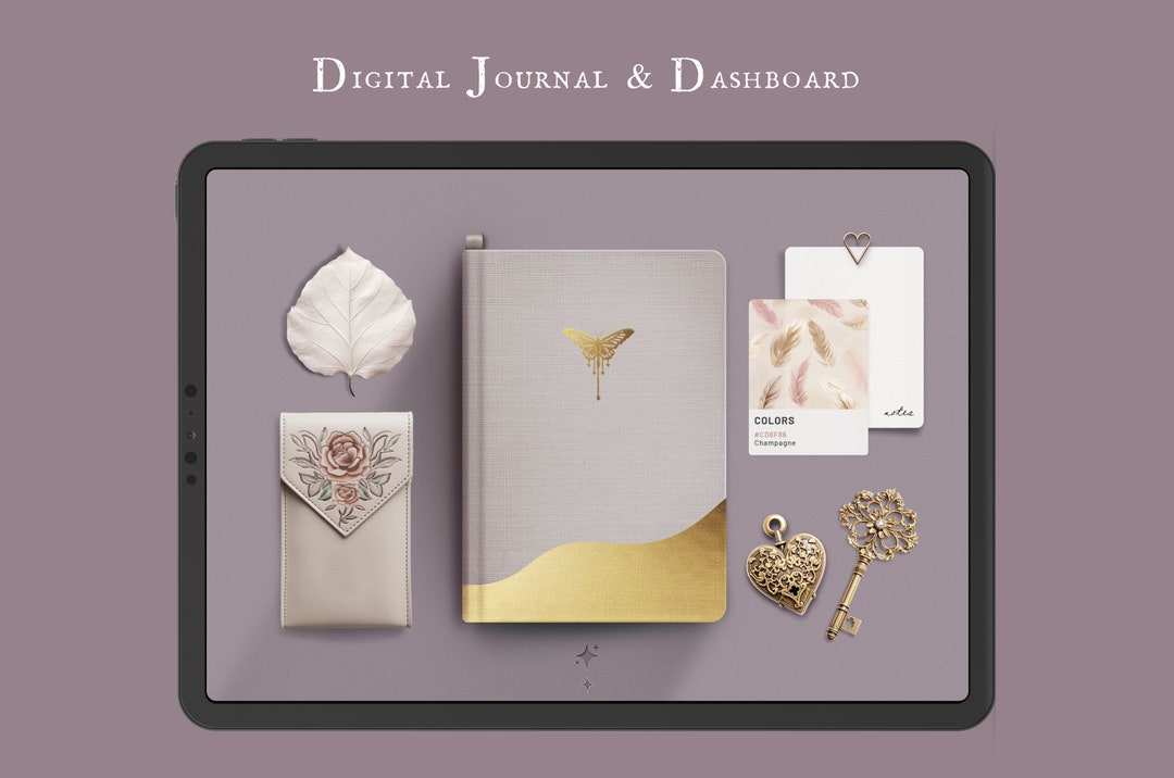 Realistic Digital Journal With Dashboard as Goodnotes or as PDF Neural ...