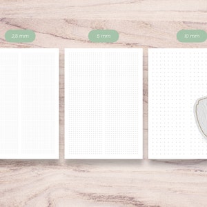 2 Rows Squared Paper, Lined Paper, Dotted Paper - PDF and PNG ...
