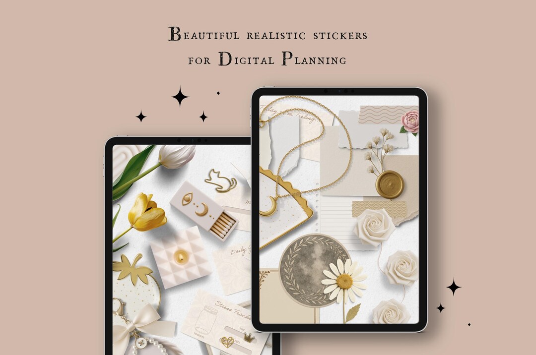 Digital Scrapbooking Sticker With Digital Tracker - Realistic Digital ...