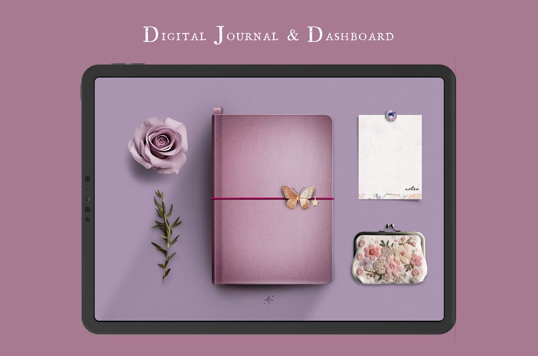 Realistic Digital Journal With Dashboard as Goodnotes or as PDF - Etsy