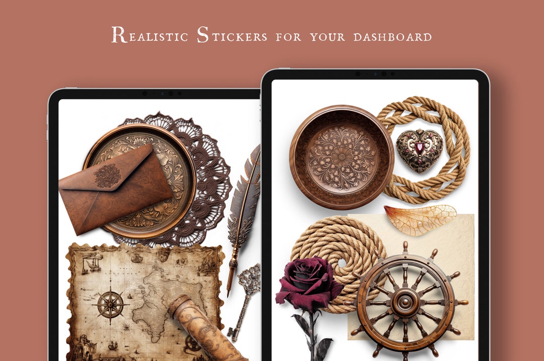 Pirates & Treasure Hunt Decor for Your Digital Dashboard and Planner ...