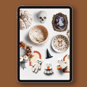 Digital Halloween Stickers PNG and Goodnotes File - Etsy