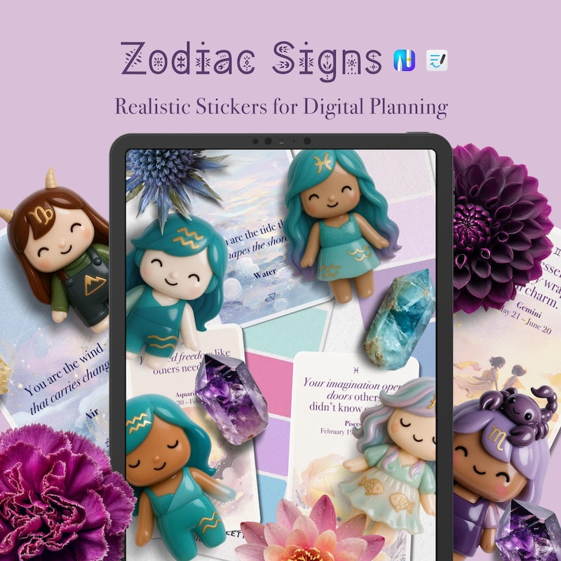 Zodiac Stickers - Etsy