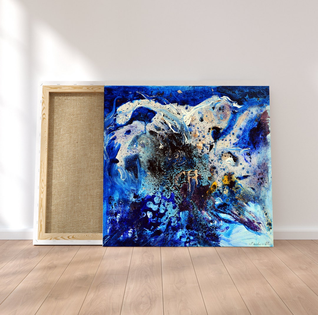 Abstract Blue Digital Wall Art Download, Instant Download, Fine Art ...