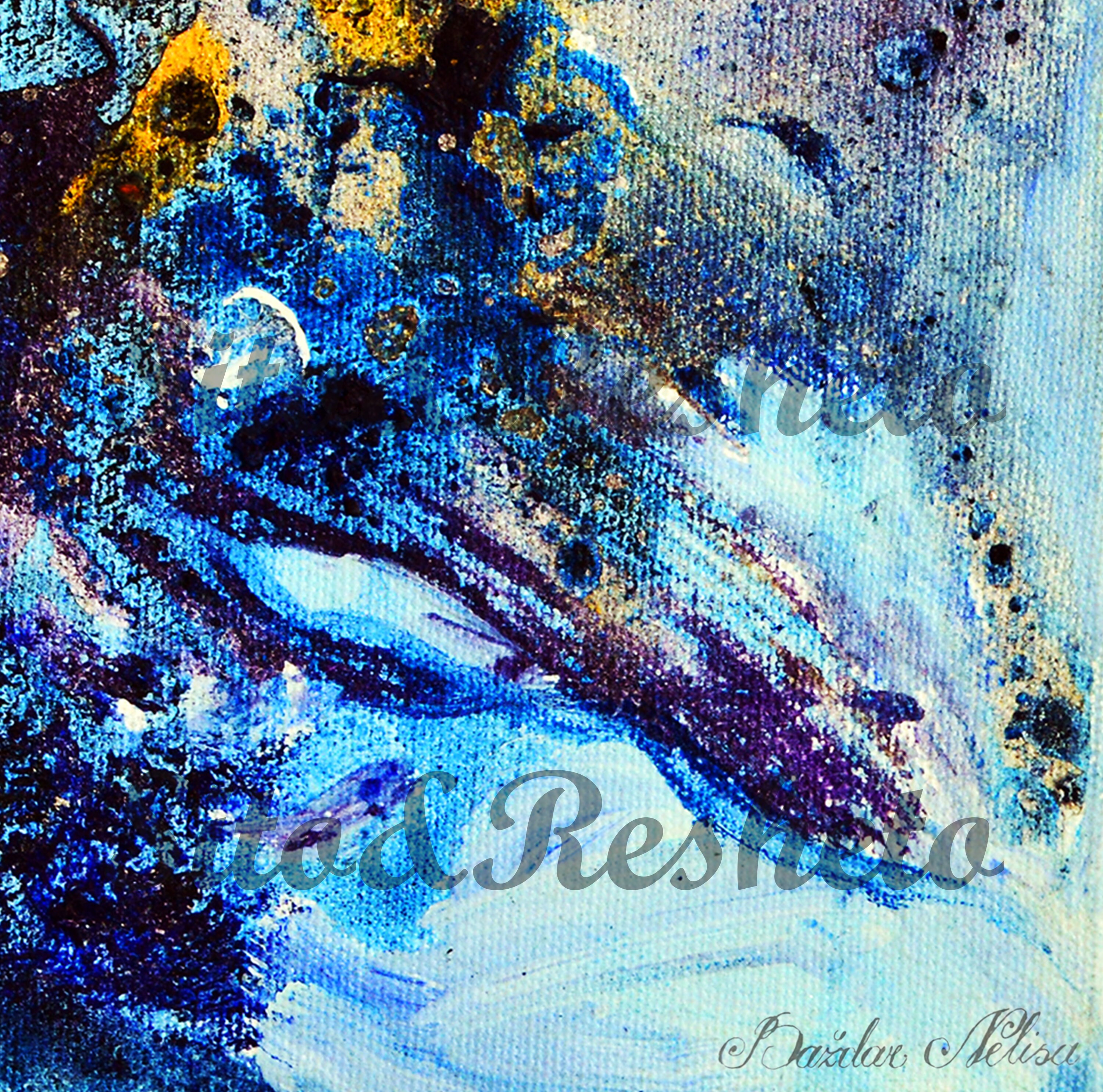 Abstract Blue Digital Wall Art Download, Instant Download, Fine Art ...