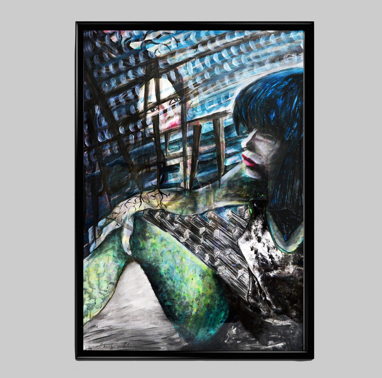 Female Figure Abstract Downloadable Prints, Figurative Painting ...