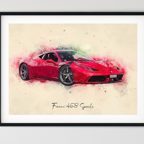 Custom Car Portrait. Gift for Car Lovers. Personalised Car - Etsy