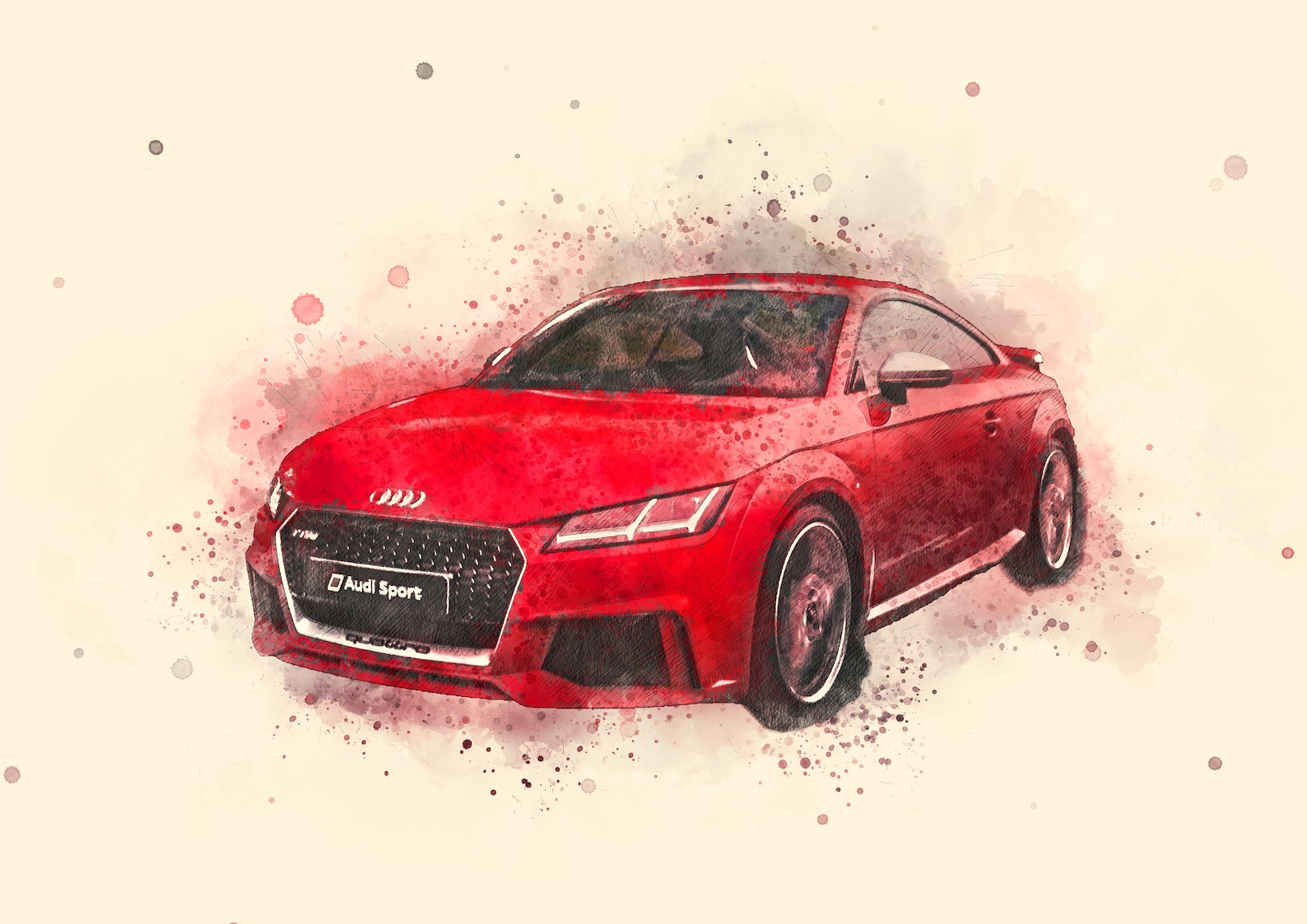 Custom Car Drawing Personalized Fathers Day Gift Digital | Etsy UK