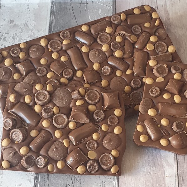Heart Chocolate Slab - Etsy UK