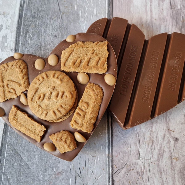 Heart Chocolate Slab - Etsy UK