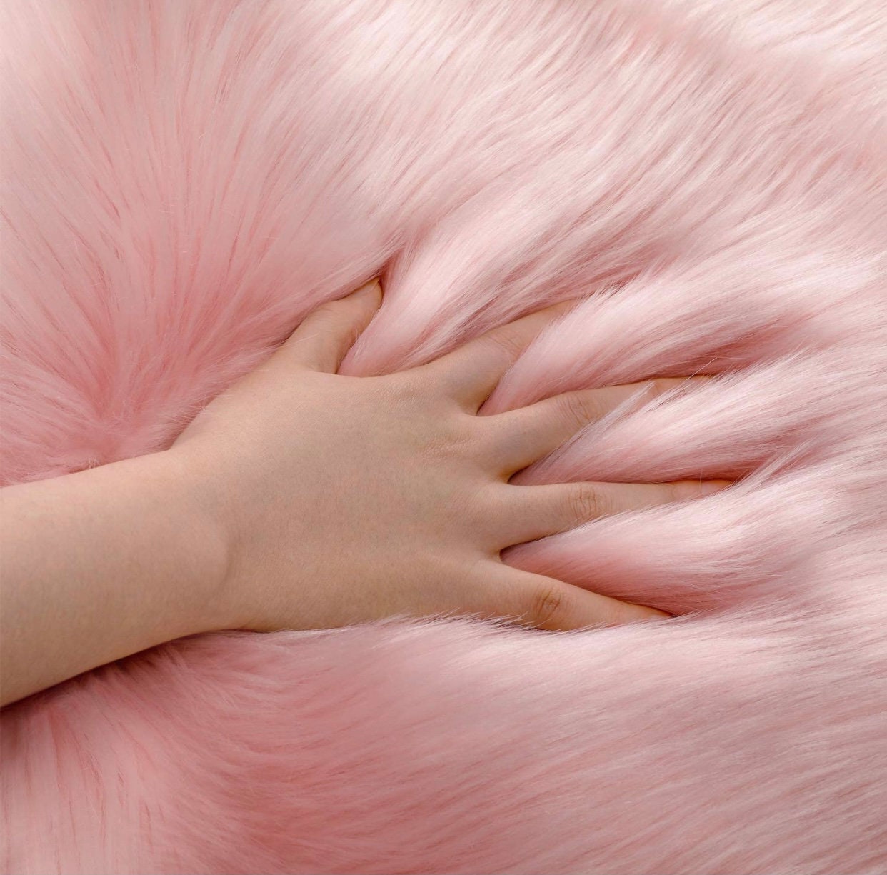 Nursery Decor 2x3 Feet Faux Sheepskin Fur Rug pink Rug - Etsy