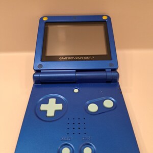 Rare Blue Gameboy Advance SP 100% GENUINE Rockman japanese - Etsy
