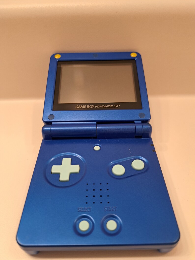 Rare Blue Gameboy Advance SP 100% GENUINE Rockman japanese - Etsy