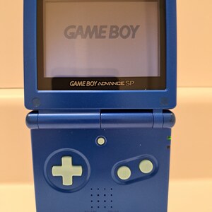 Rare Blue Gameboy Advance SP 100% GENUINE Rockman japanese - Etsy