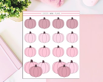 Pink Pumpkin Sticker | Etsy