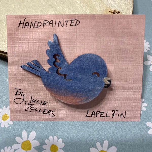 Bird Enamel Pin - Etsy