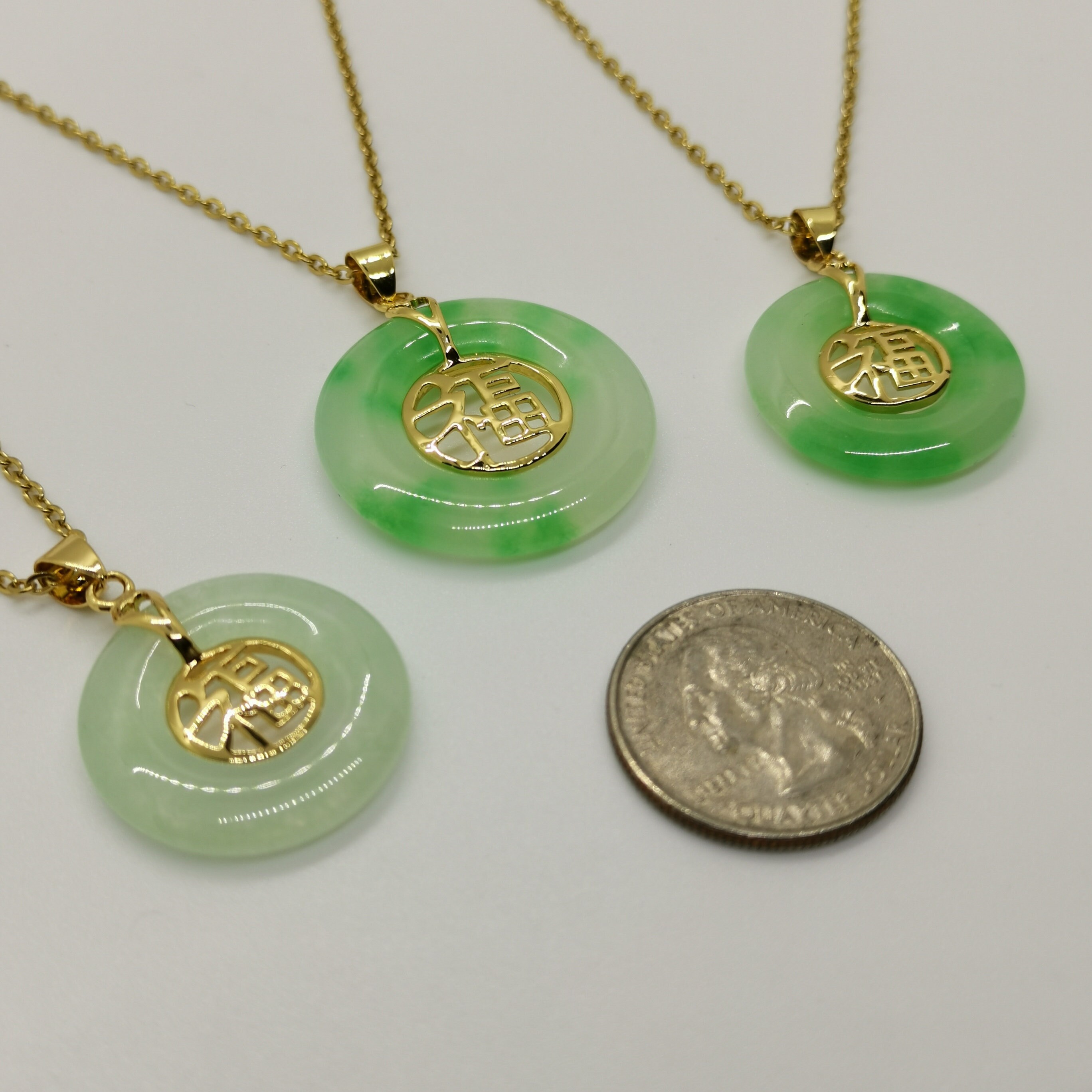 Natural Jade grade A Medium/large Two Tone Green Good - Etsy