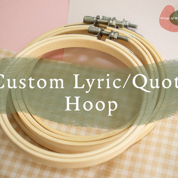 Embroidered Lyrics - Etsy