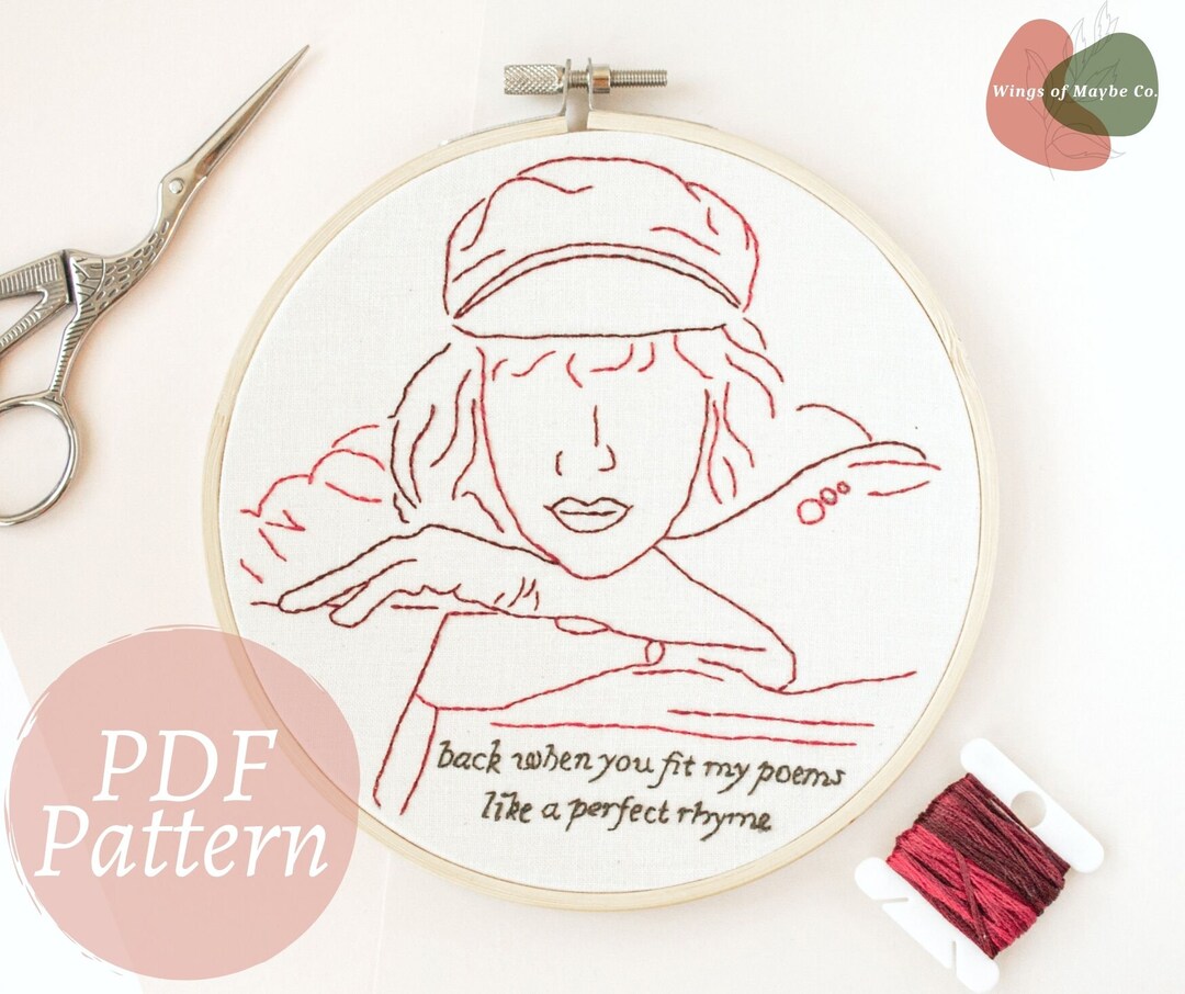 Das perfekte Reimmuster Digitales PDF DIY Stickrahmen Kunst Handwerk ...