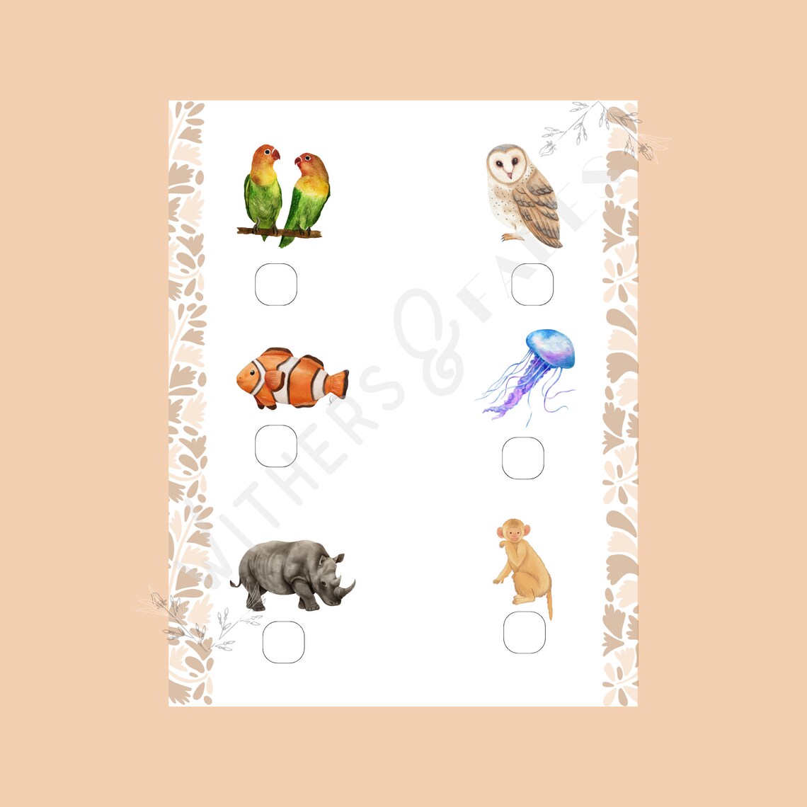 Zoo Scavenger Hunt for Animals || Homeschool || Teacher Resources ...