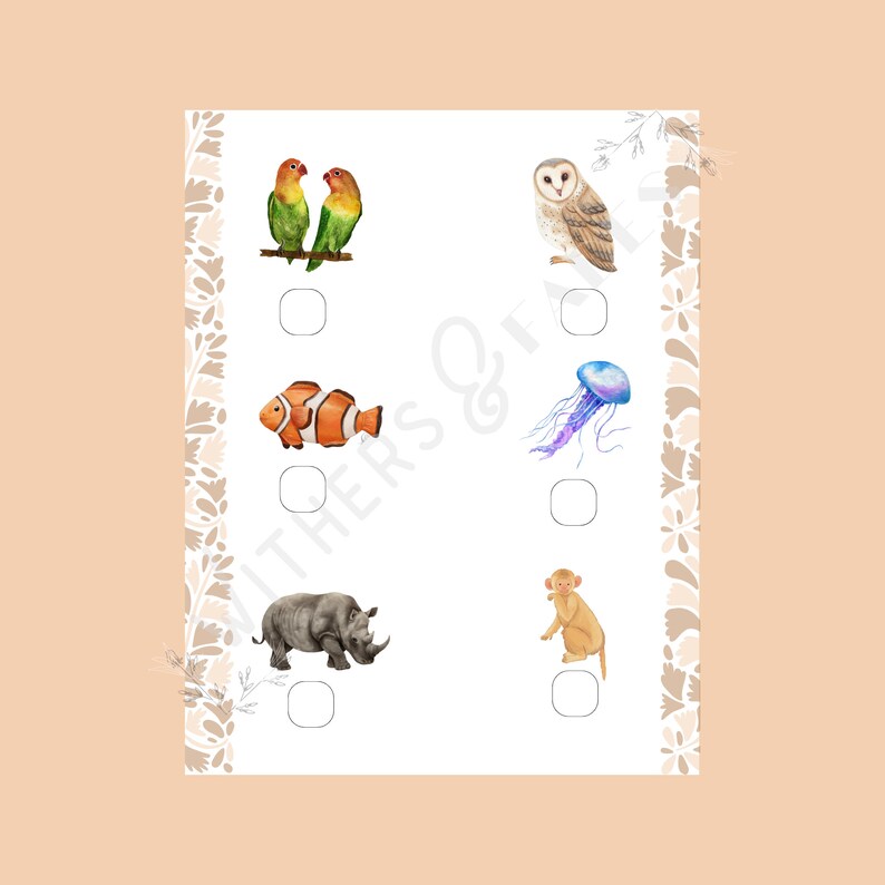 Zoo Scavenger Hunt for Animals || Homeschool || Teacher Resources ...