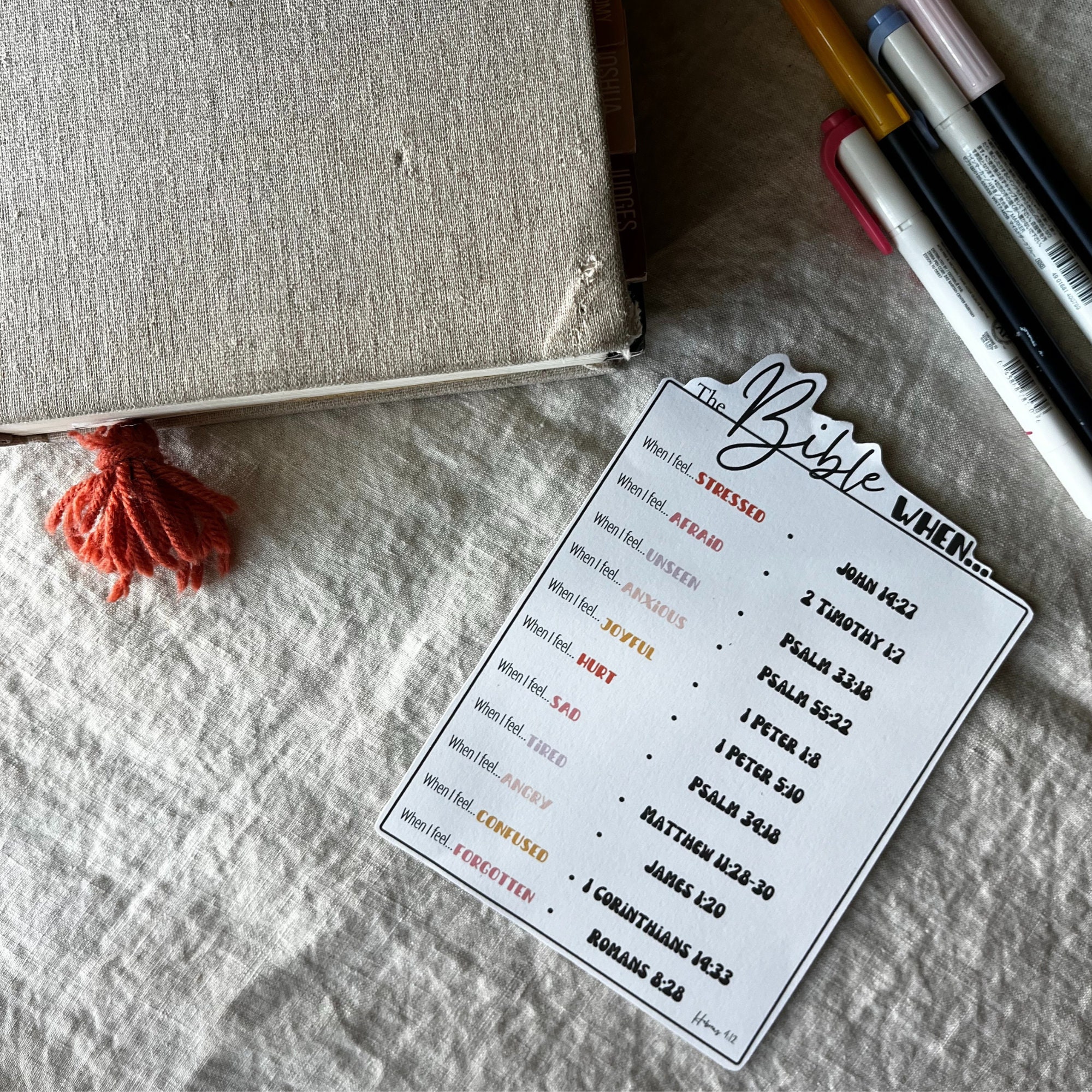 The Bible When... || Bible Verse Index || Bible Accessories ...