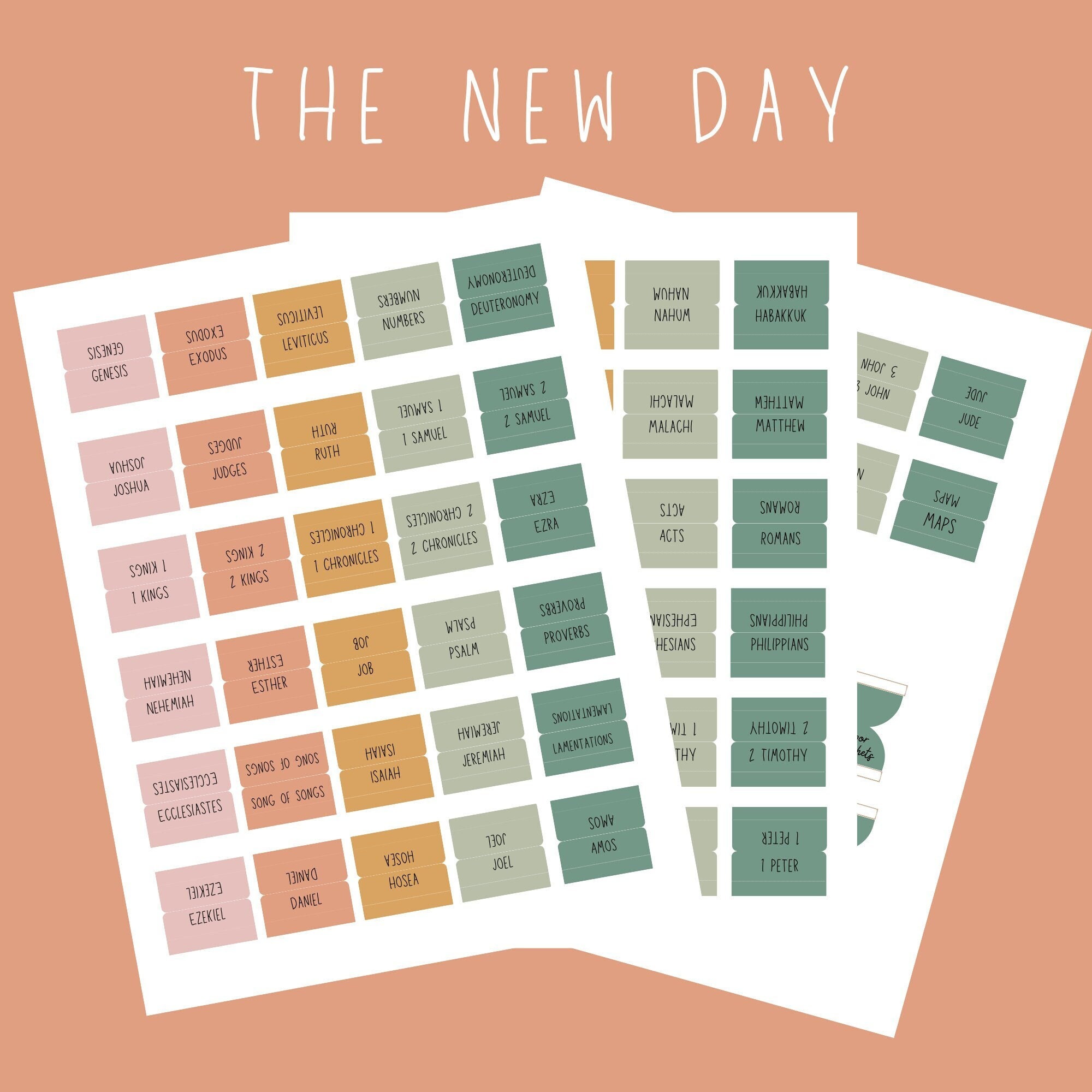 Printable Bible Tabs + Literary Section Tabs - Etsy