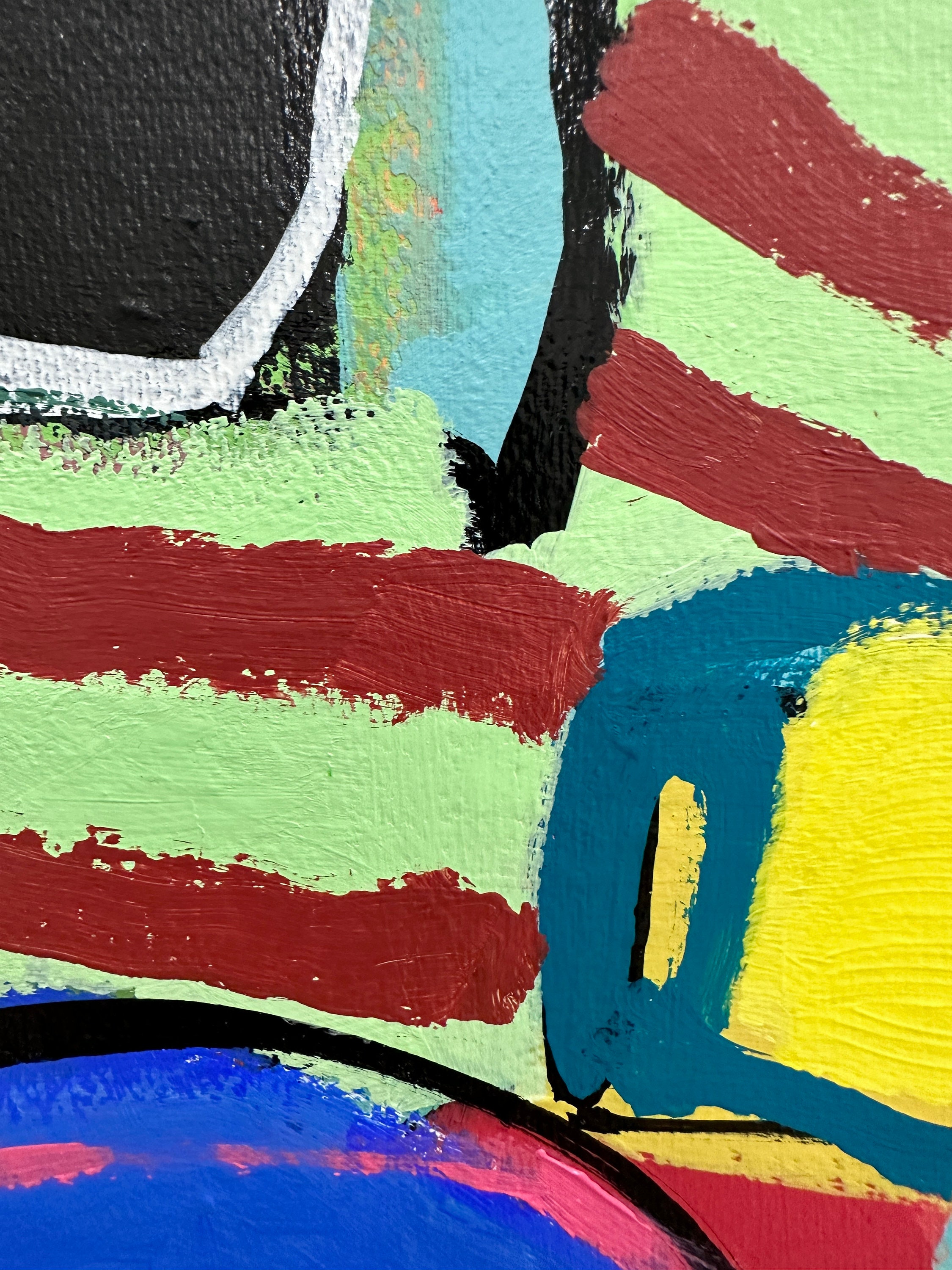 Title: in the Mess Abstract Figure Art, Acrylic Painting, Canvas ...