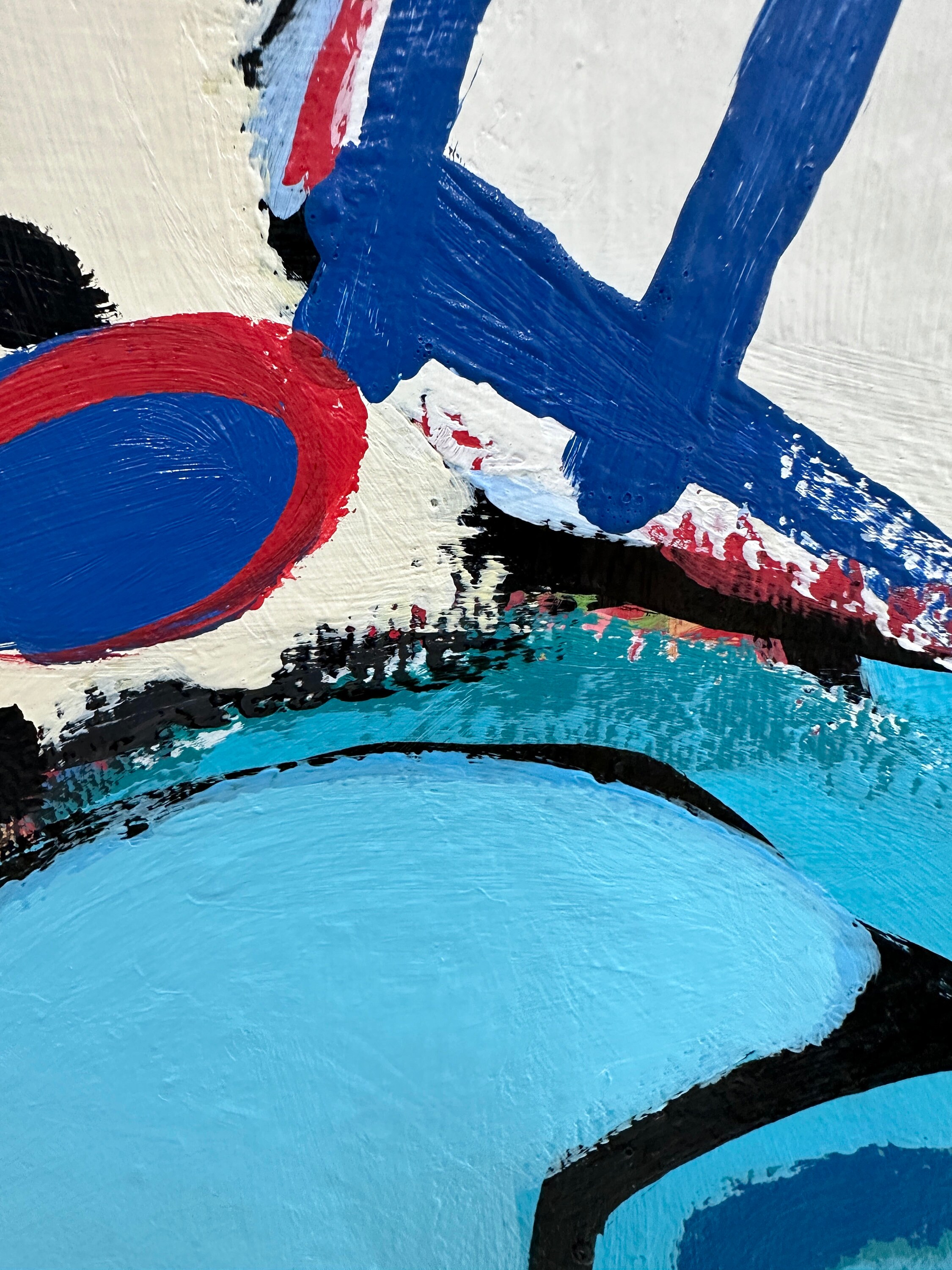 Title: in the Mess Abstract Figure Art, Acrylic Painting, Canvas ...