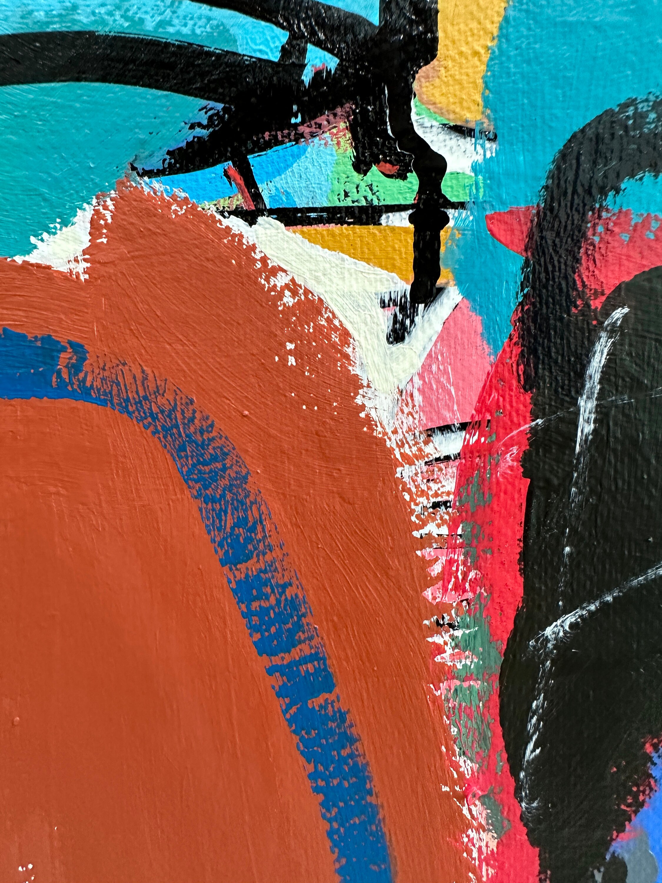 Title: in the Mess Abstract Figure Art, Acrylic Painting, Canvas ...