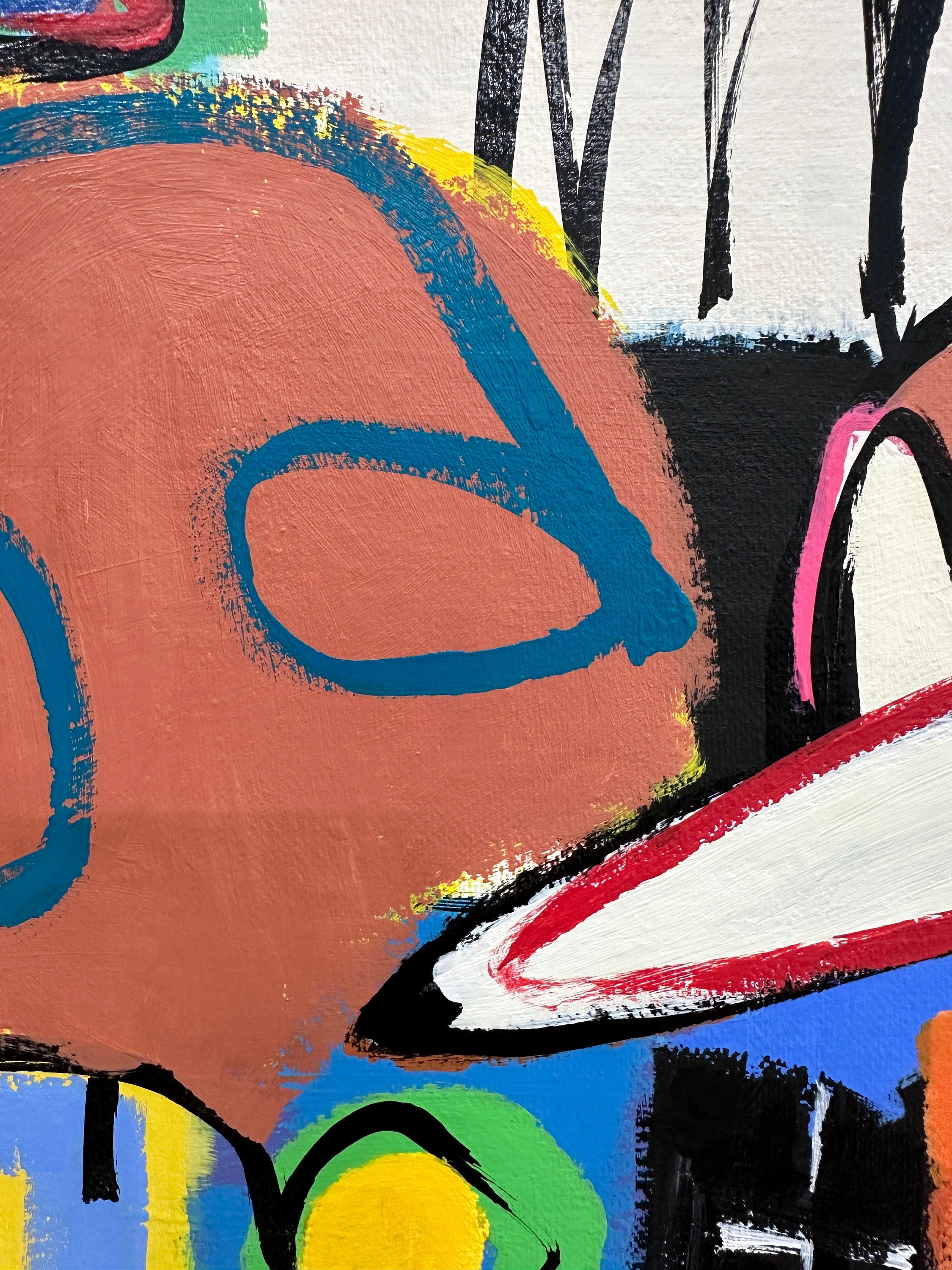 Title: in the Mess Abstract Figure Art, Acrylic Painting, Canvas ...