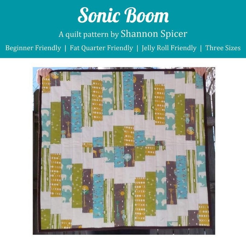 Sonic Boom Quilt Pattern - Etsy